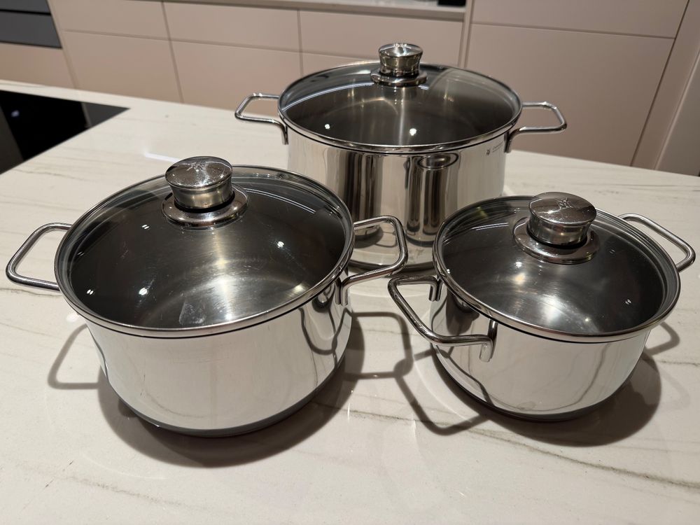 WMF Topfset (3 Stück) verschiedene Grössen + Deckel (Gebraucht) in ...