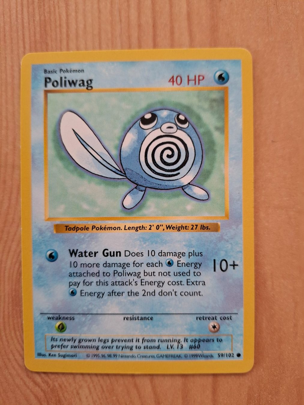 Pokemon Poliwag Base Set Shadowless 59/102 (Gebraucht) in Giornico für ...