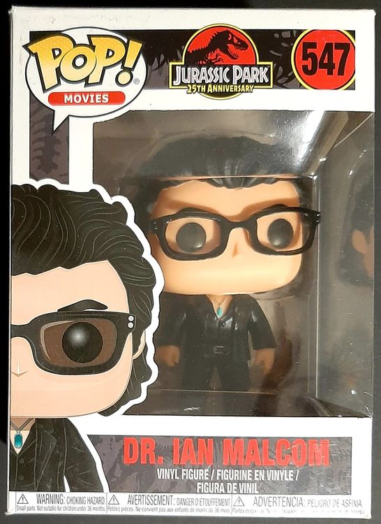 Funko Pop Jurassic Park Dr. Ian Malcolm (Neu und originalverpackt) in ...