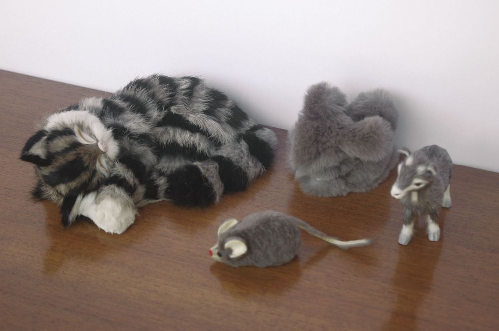 4 Tiere aus Fell: Katze, Maus etc. (Gebraucht) in Meggen für CHF 45 ...