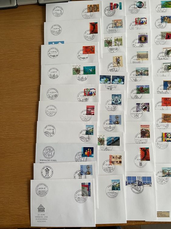 150 schöne Belege mit Sonderstempel Schweiz 80/90er Jahren (Gebraucht) in Murgenthal für CHF 5.5 ...