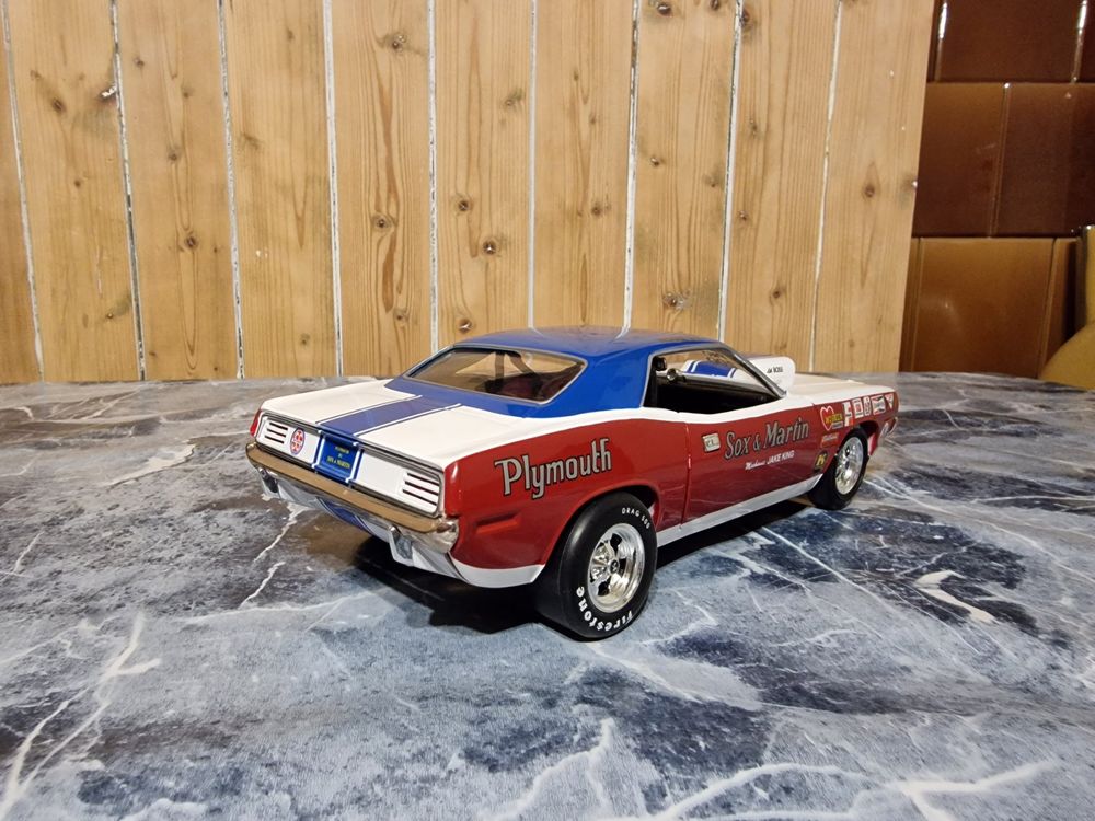 70'Plymouth Cuda Pro Stock 1:18 Sox&Martin | Kaufen auf Ricardo