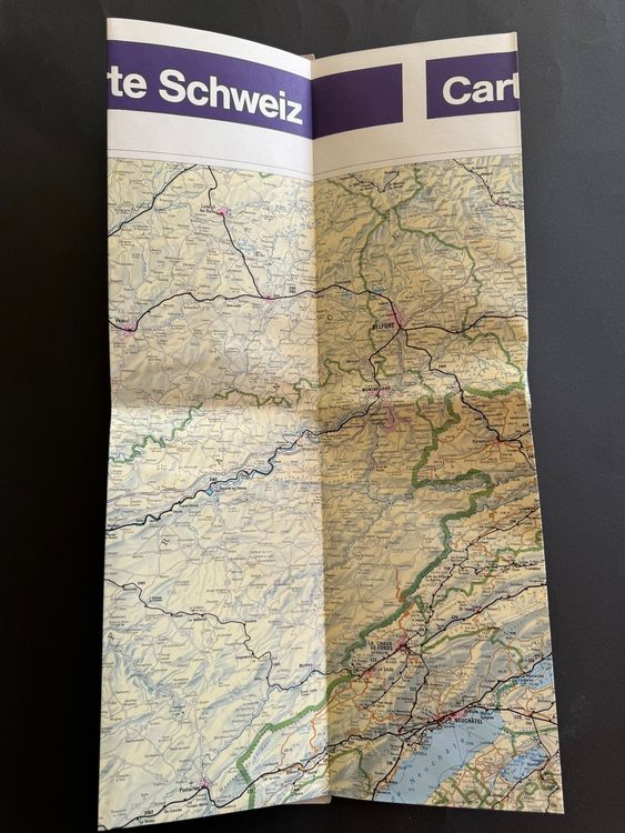 SBB Bahnkarte - Offizielle Karte der SBB - Antik (Neu (gemäss ...