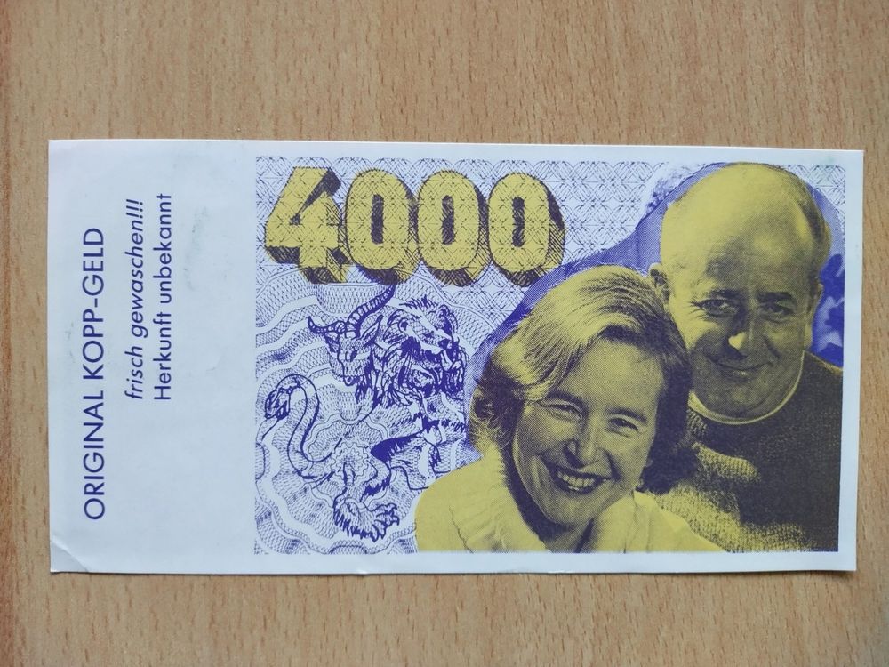 Original Kopp-Geld / 4000-er Note ;-) (Gebraucht) in Jona für CHF 10 ...