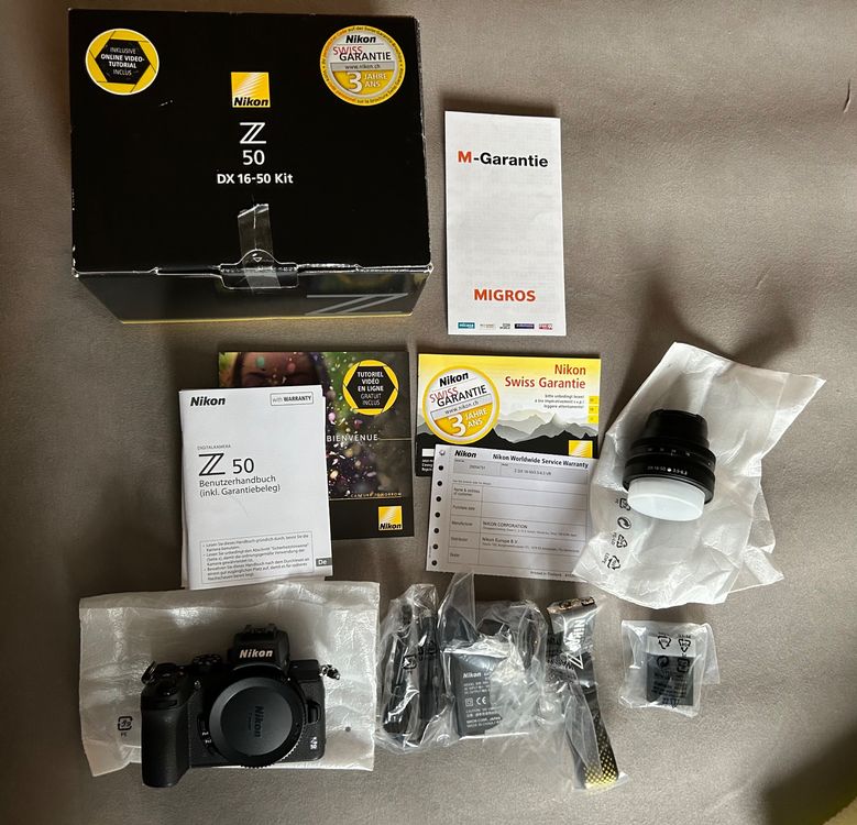 NIKON Z50 DX 16-50 Kit Digital Kamera NEU mit Garantie (Neu und originalverpackt) in Basel für ...