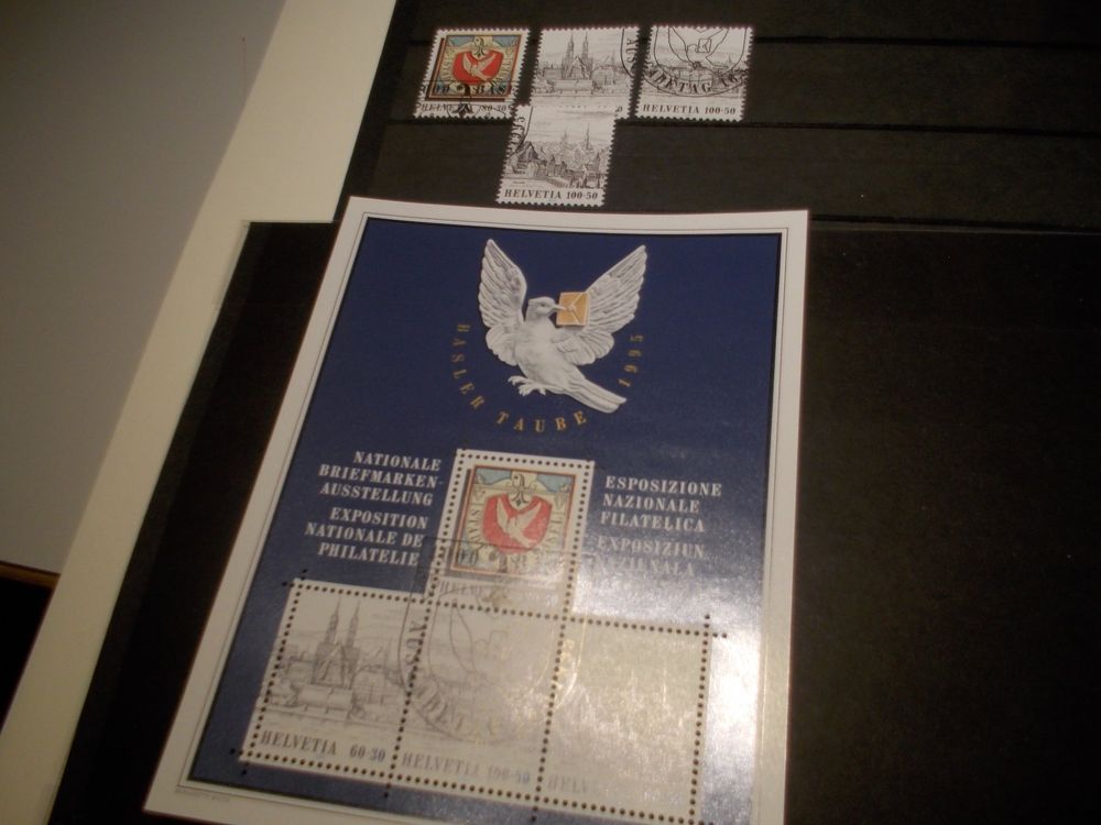 Block Basler Taube 1995 ET-o + Satz Lose ET-o (Gebraucht) in Niederwil ...