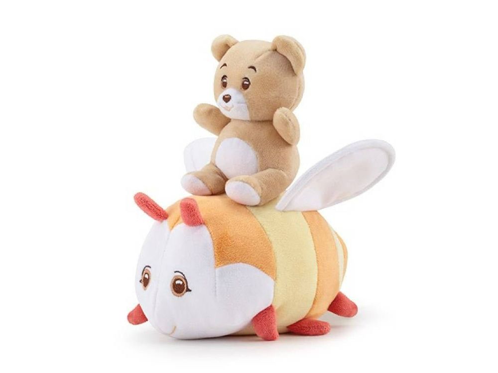 Trudi SPIELUHR PLÜSCH BIENE UND TEDDYBÄR (Neu (gemäss Beschreibung)) in ...