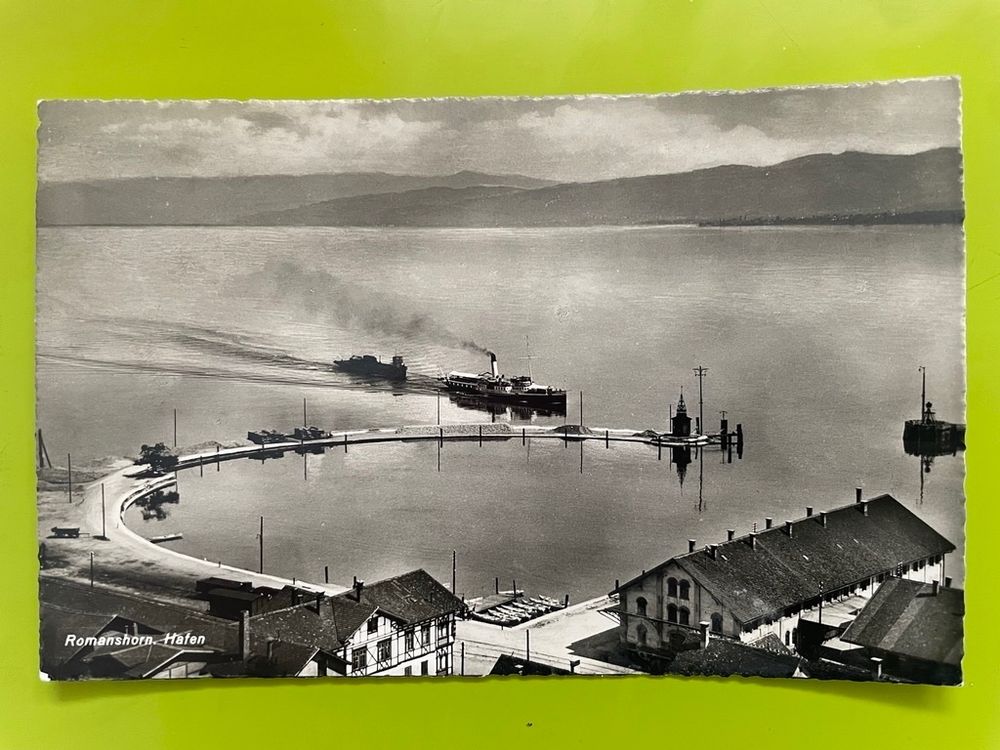 ROMANSHORNER HAFEN VON OBEN GESEHEN CA 80 JÄHRIG (Gebraucht) in Bernhardzell für CHF 3.5 – mit ...