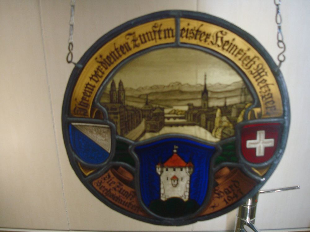 Wappenscheibe - Die Zunft Sechseläuten Hard - 1947 (Gebraucht) in ...