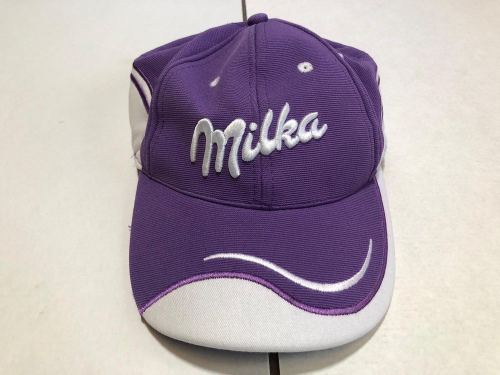 Vintage Milka Racing Mütze Neu nie getragen (Neu (gemäss Beschreibung ...