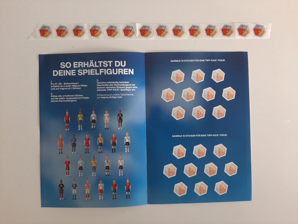 Tipp Kick Mania Migros 12 Sticker | Kaufen auf Ricardo