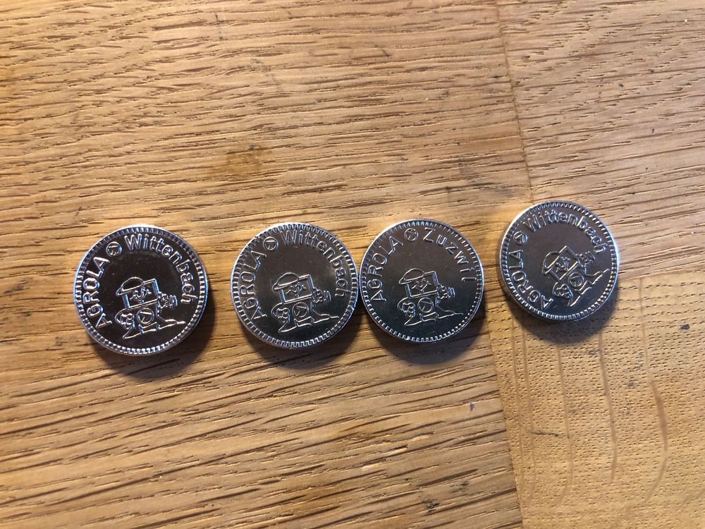 4 AGROLA Jetons (Gebraucht) in Vilters für CHF 2 – mit Lieferung auf Ricardo kaufen