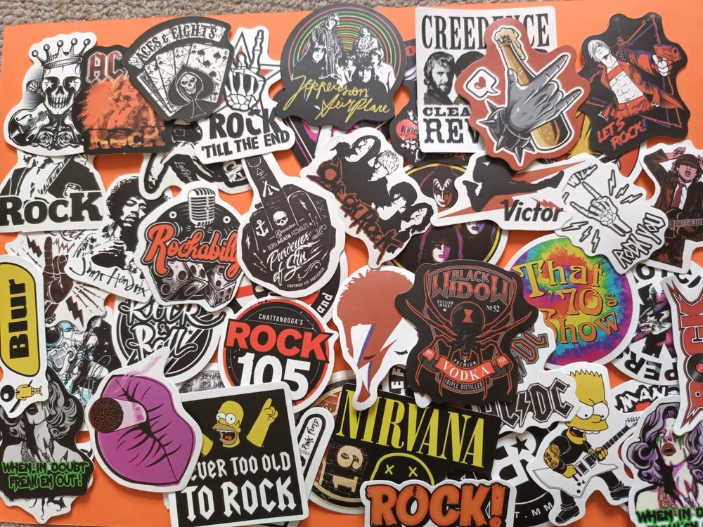 50x Sticker Rock History (Set Bart) | Kaufen auf Ricardo
