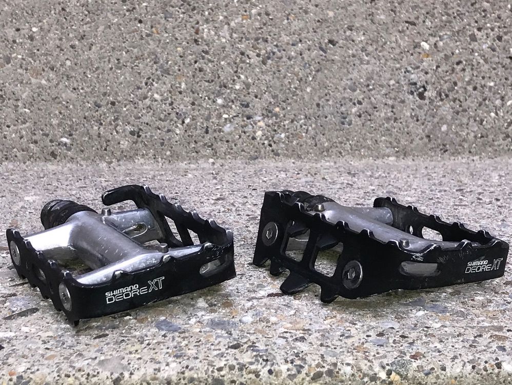 Pedale Shimano Deore XT, PD-M735, Flat pedal - Vintage | Kaufen auf Ricardo