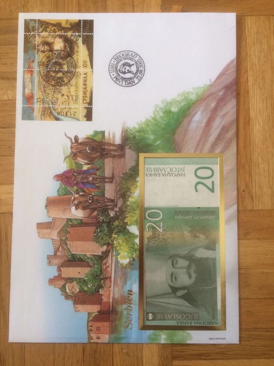 Banknotenbrief Serbien (Neu und originalverpackt) in Muralto für CHF 11 – mit Lieferung auf ...