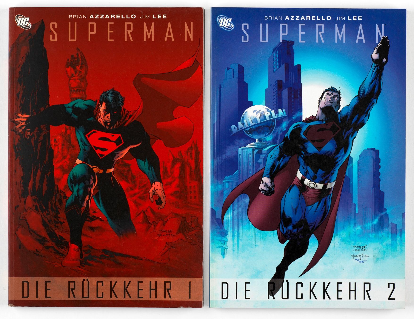 SUPERMAN - DIE RÜCKKEHR #1-2 von BRIAN AZZARELLO und JIM LEE (Gebraucht ...