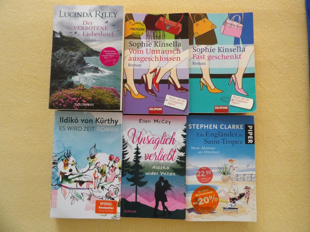 Bücherpaket mit 6 Romanen fürs Herz :-) (Gebraucht) in Niederlenz für ...