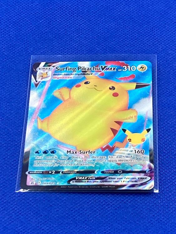 Pokemon Celebration Surfing Pikachu VMAX 009 / 025 EN | Kaufen auf Ricardo