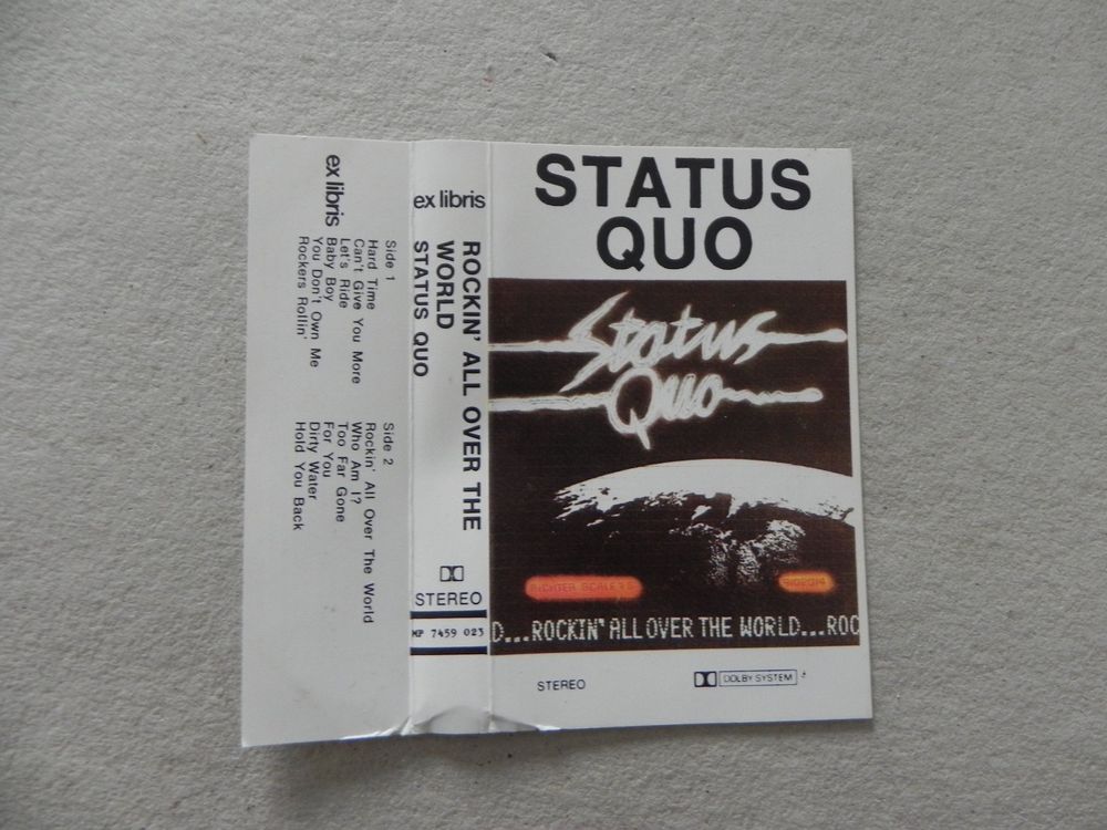 MC engl. Rock Hardrock Band Status Quo 1977 Rockin ` all .. (Neu und ...