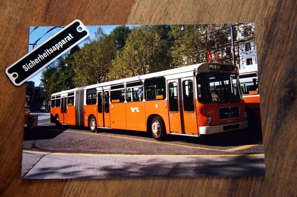 Tramways Lausanne - MAN Gelenk-Linienbus 467 - 1991 (Foto) (Gebraucht ...
