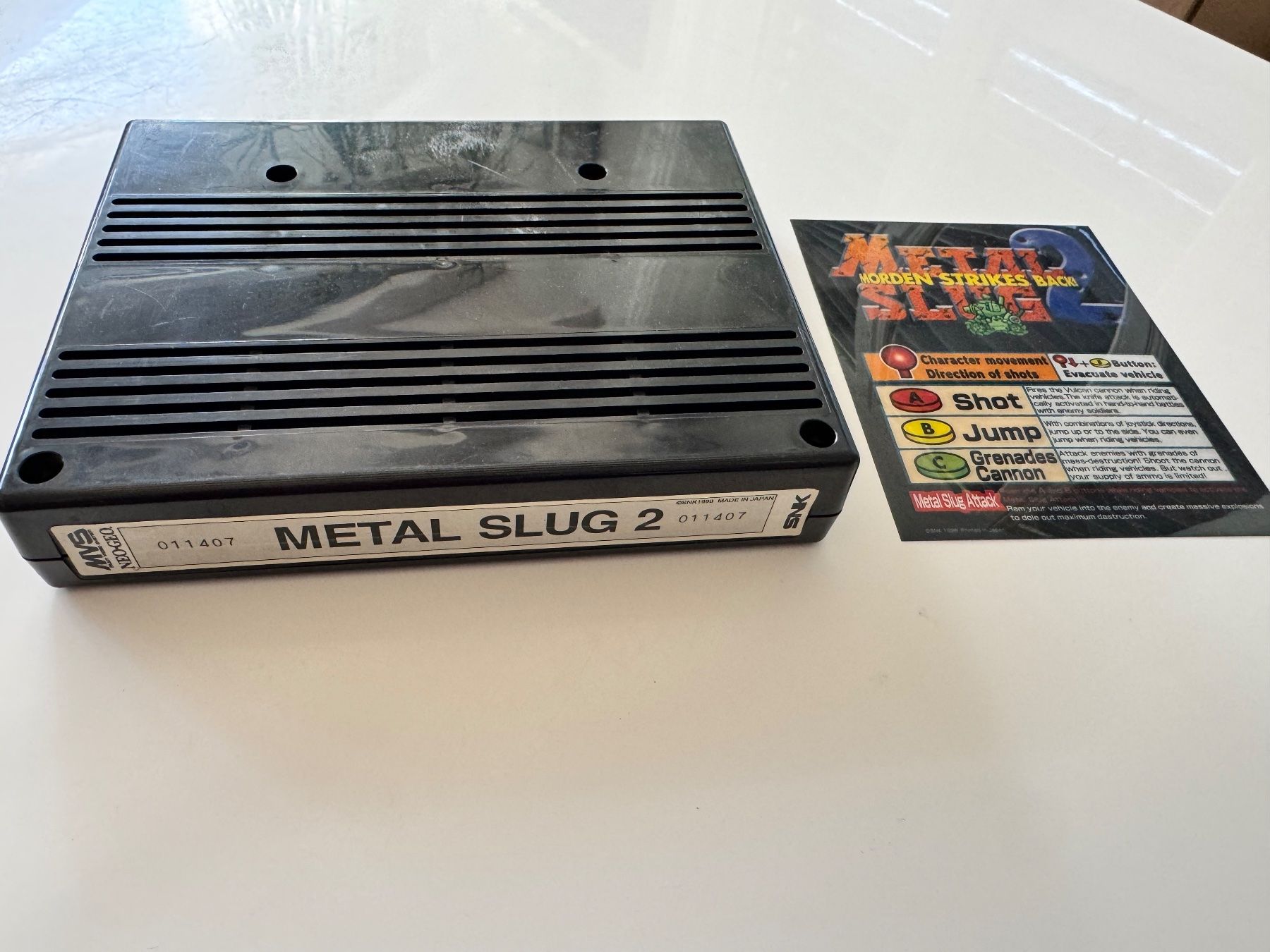 Original Neo Geo MVS Metal Slug 2 Japon + affiche SNK (Gebraucht) in ...