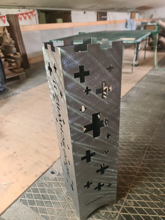 Feuersäule/Feuerstelle/WM/Eishockay/Hockay/Garten/Schweiz/CH (Gebraucht ...