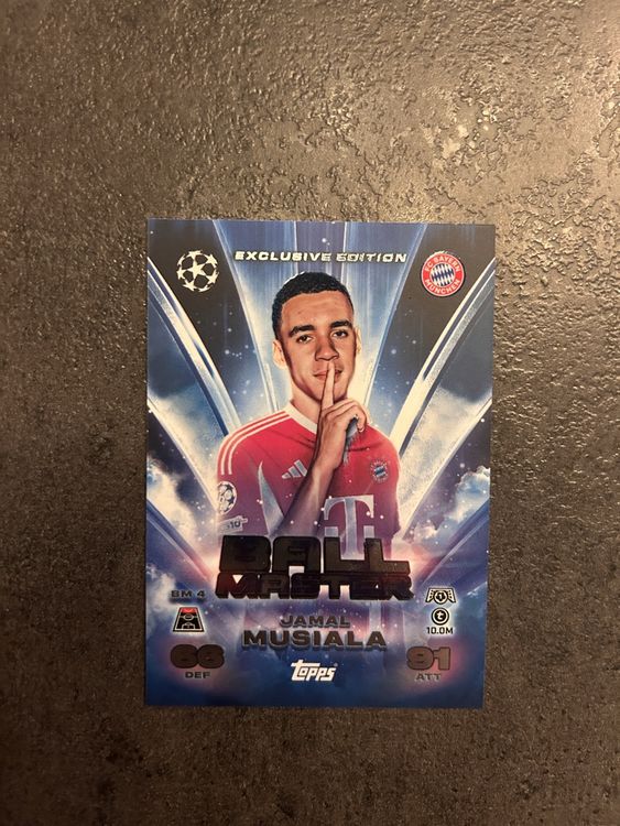 Jamal Musiala Ball Master Topps Match Attax Karte (Neu (gemäss ...