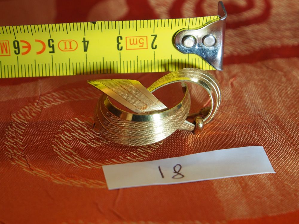 18. ancienne broche dorée AMERIK art déco ou art nouveau? (Gebraucht ...