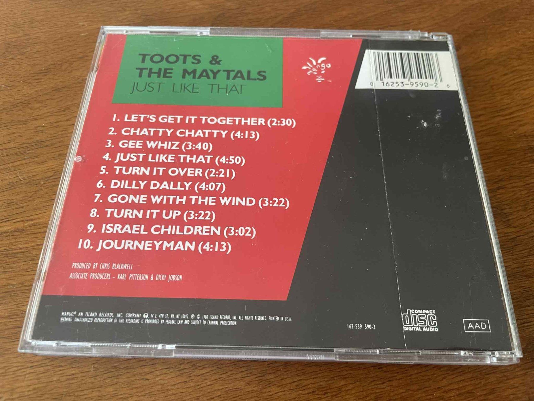 Toots & The Maytals - Just Like That CD (Gebraucht) in Lausanne für CHF ...