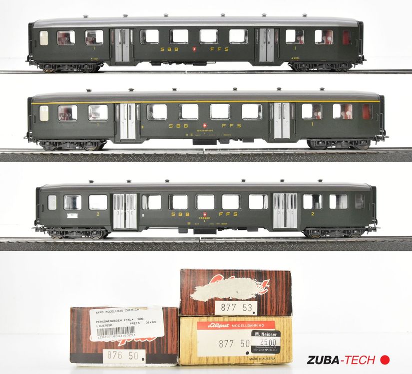 Liliput 3x Leichtstahlwagen der SBB H0 GS mit OVP (Gebraucht) in St. Gallen für CHF 45 – mit ...