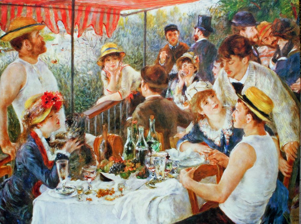 RENOIR, FRÜHSTÜCK DER RUDERER, GROSSBILD, 100 cm x 135 cm | Kaufen auf ...