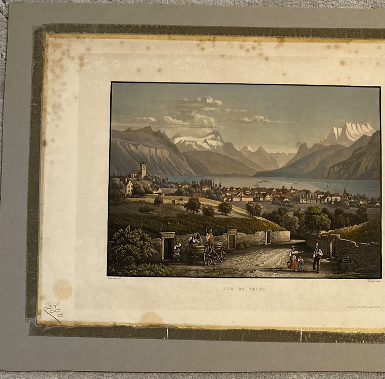 Antike Kolorierte Stich | Kaufen auf Ricardo