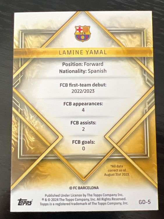 Topps Lamine Yamal RC Gold Drip FC Barcelona (Gebraucht) in Heimberg ...