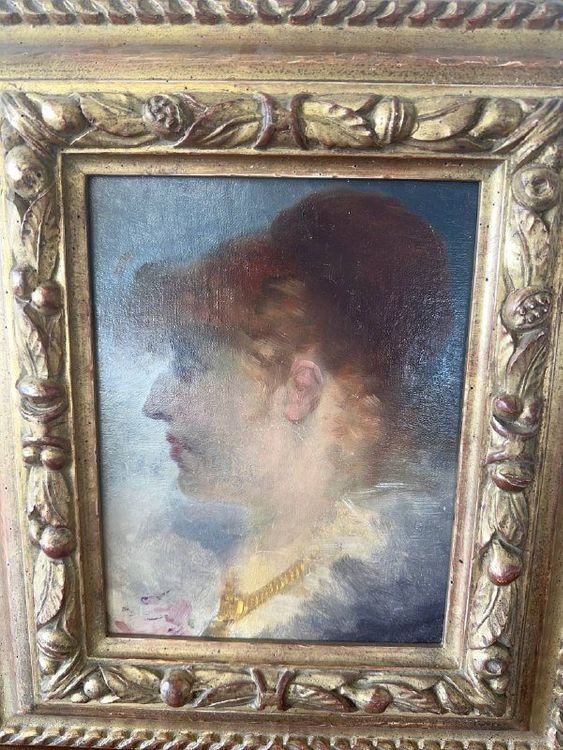 Antike Gemälde Frauen Porträt J Volmar 1796-1865 (Gebraucht) in ...