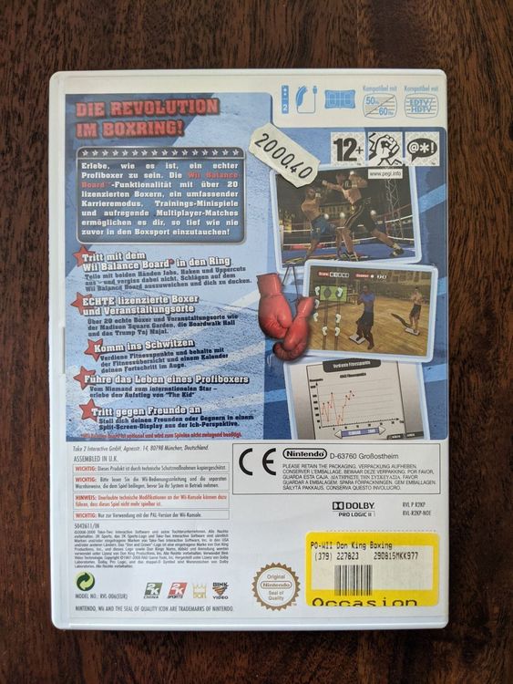 Don King Boxing - Nintendo Wii (Gebraucht) in Menziken für CHF 14 – mit ...