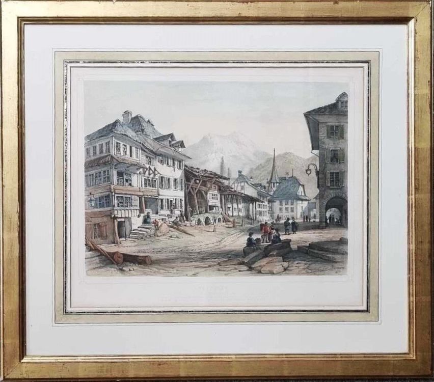 Unterseen Lithographie George Barnard (Gebraucht) in Bern für CHF 5 – mit Lieferung auf Ricardo ...