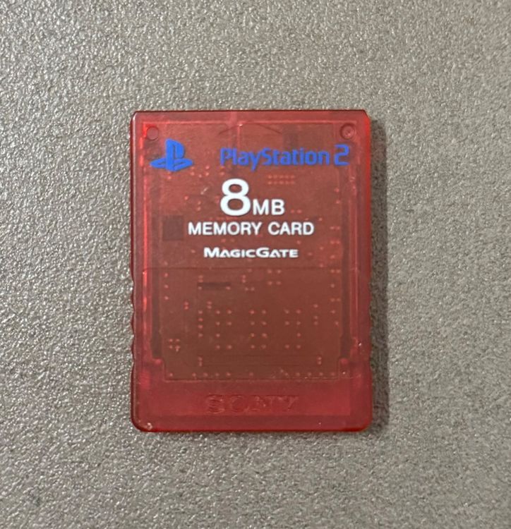 Original SONY Playstation 2 Memory Card 8MB Rot (Gebraucht) in ...