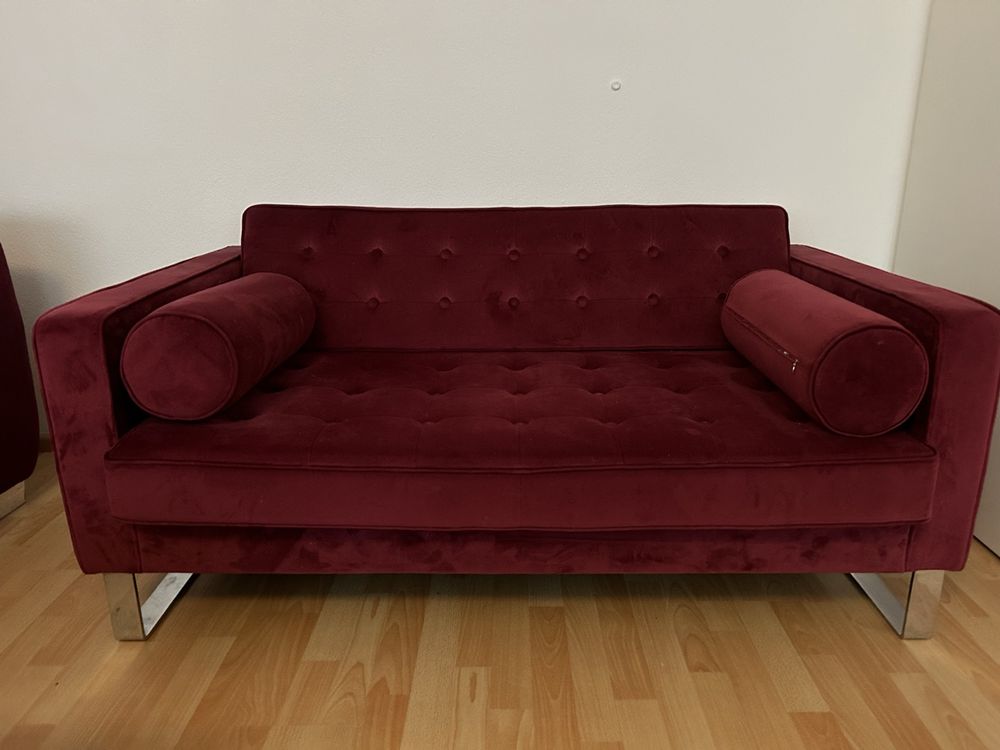 2er-Sofa bordeauxrot (Gebraucht) in Nussbaumen AG für CHF 280 – nur Abholung auf Ricardo kaufen