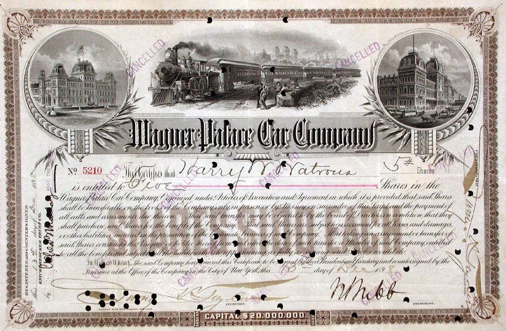 Wagner Palace Car Company - 1892 (Gebraucht) in Solothurn für CHF 6.5 ...
