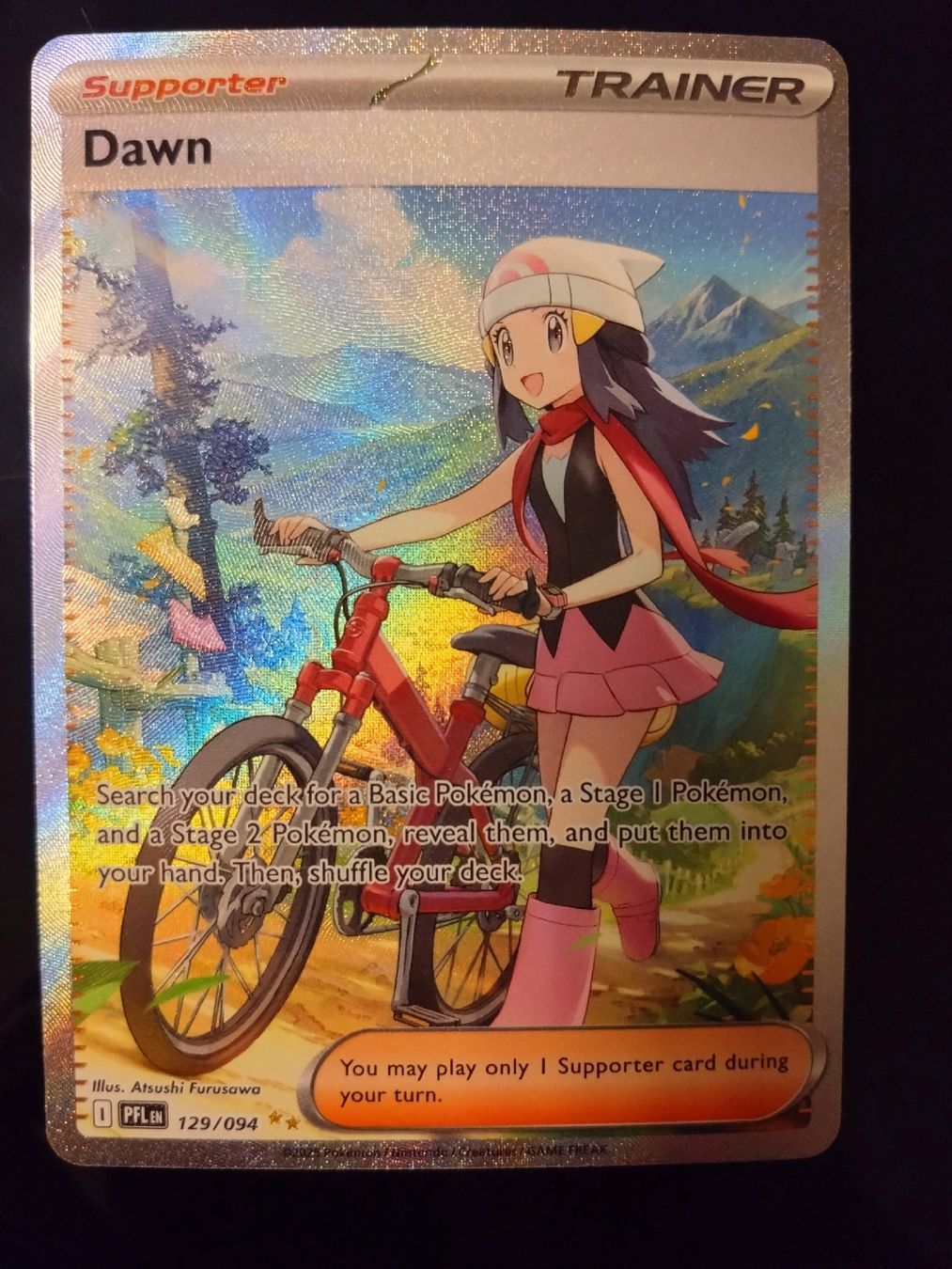 Dawn Full Art Trainer Pokemon Card - 129/094 (Neu (gemäss Beschreibung ...