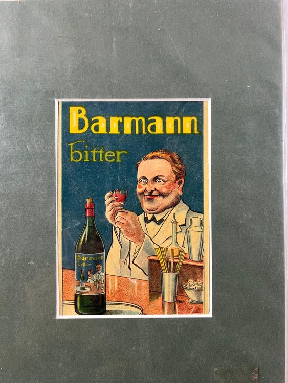 Barmann Bitter - Ansichtskarte um 1900 gerahmt. | Kaufen auf Ricardo