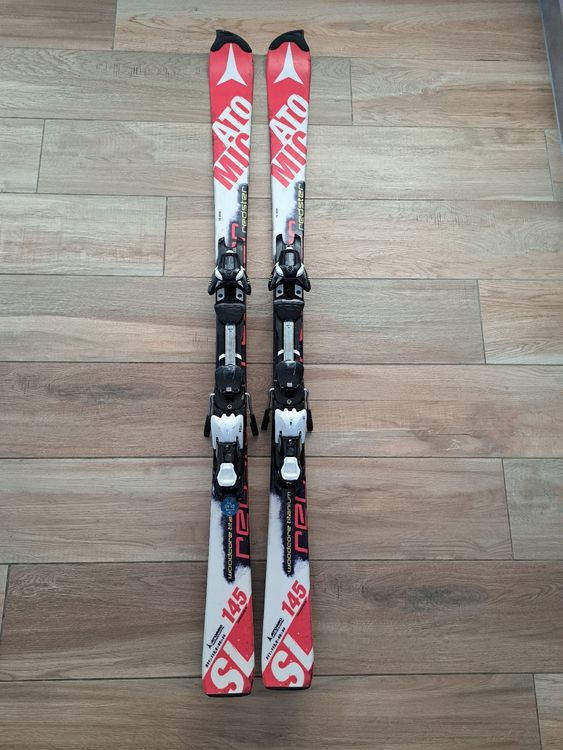 Atomic Redster SL 145cm Slalom-Rennski mit Platte (Gebraucht) in Kallern für CHF 140 – nur ...