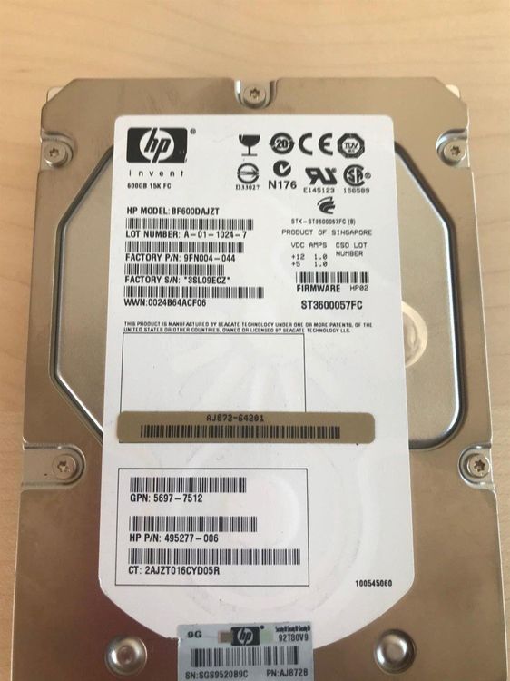 HP Har Disk 600GB FC 15K | Kaufen auf Ricardo