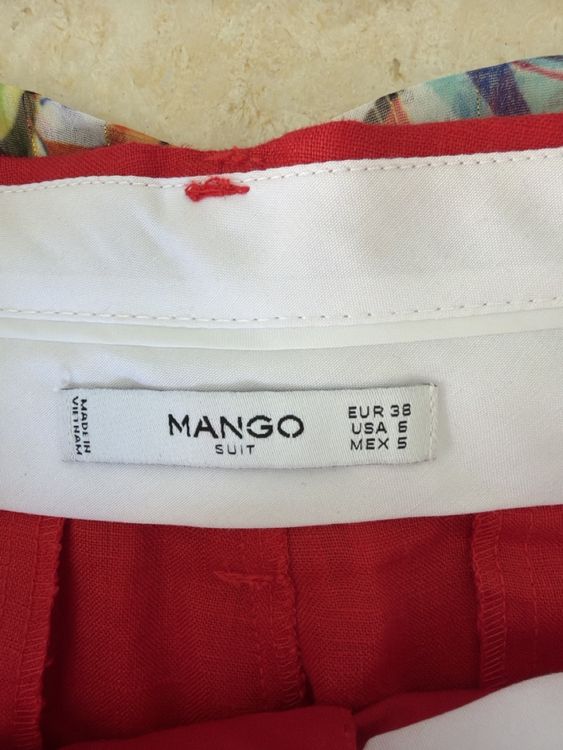 Rote Leinen Hose Mango – Gr. 38 (Gebraucht) in Arosa für CHF 29 – mit ...