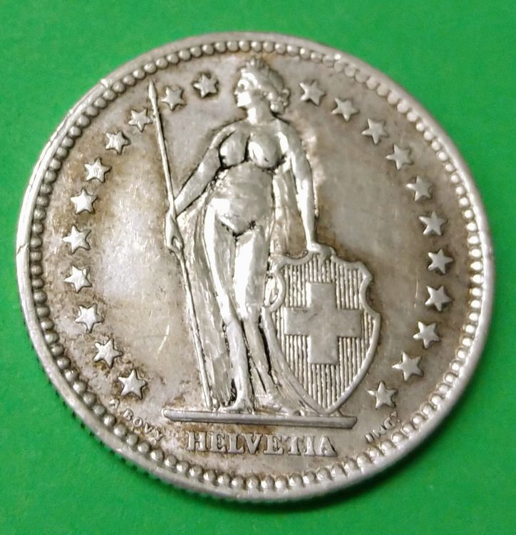 Nackte Helvetia 2 Franken 1958 Helvetia Schweiz Swiss (Gebraucht) in Wangen b. Olten für CHF 100 ...