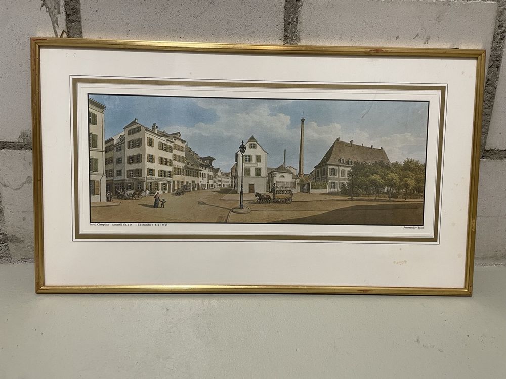 4 Aquarell von Basel von J. J. Schneider (Gebraucht) in St. Pantaleon ...