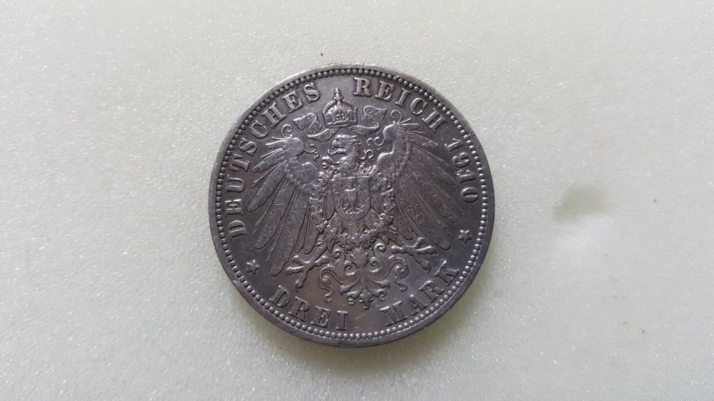 Ernst Ludwig Grossherzog von Hessen 3 Mark (Gebraucht) in Arni AG für ...