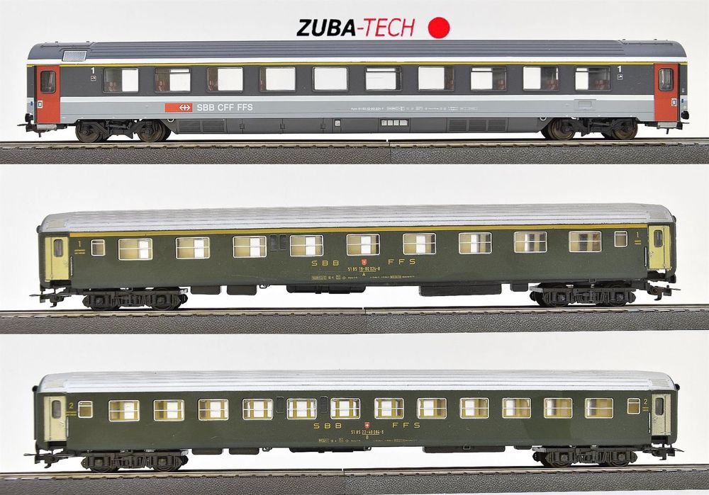 Roco/Liliput 3x Personenwagen SBB H0 GS | Kaufen auf Ricardo