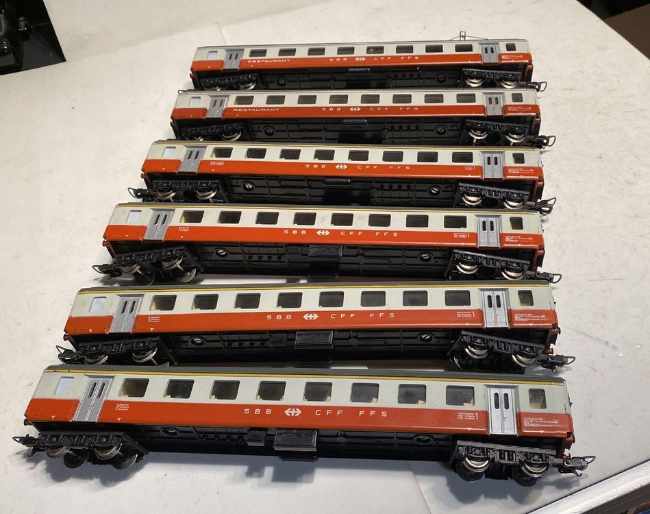 Lima SBB-CFF 4 Personenwagen, 2 Speisewagen Swiss Express (Gebraucht ...