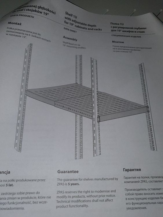19" 19Zoll Fachboden Rack Tablar Verstellbar Schneikel (Neu und ...